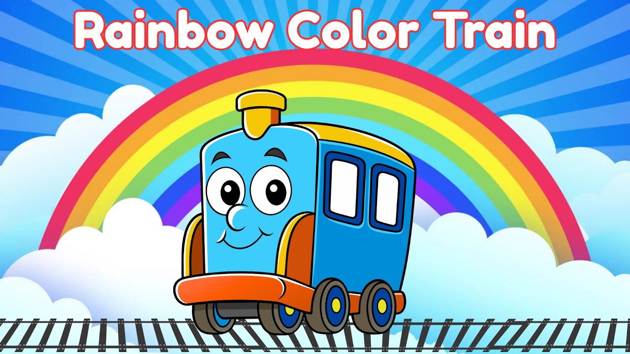 Rainbow Color Train 🚂🌈 | Learn Colors for Toddlers | Videos for ...