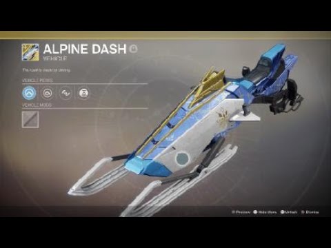 Destiny 2 Alpine Dash Sparrow 20191218 - YouTube
