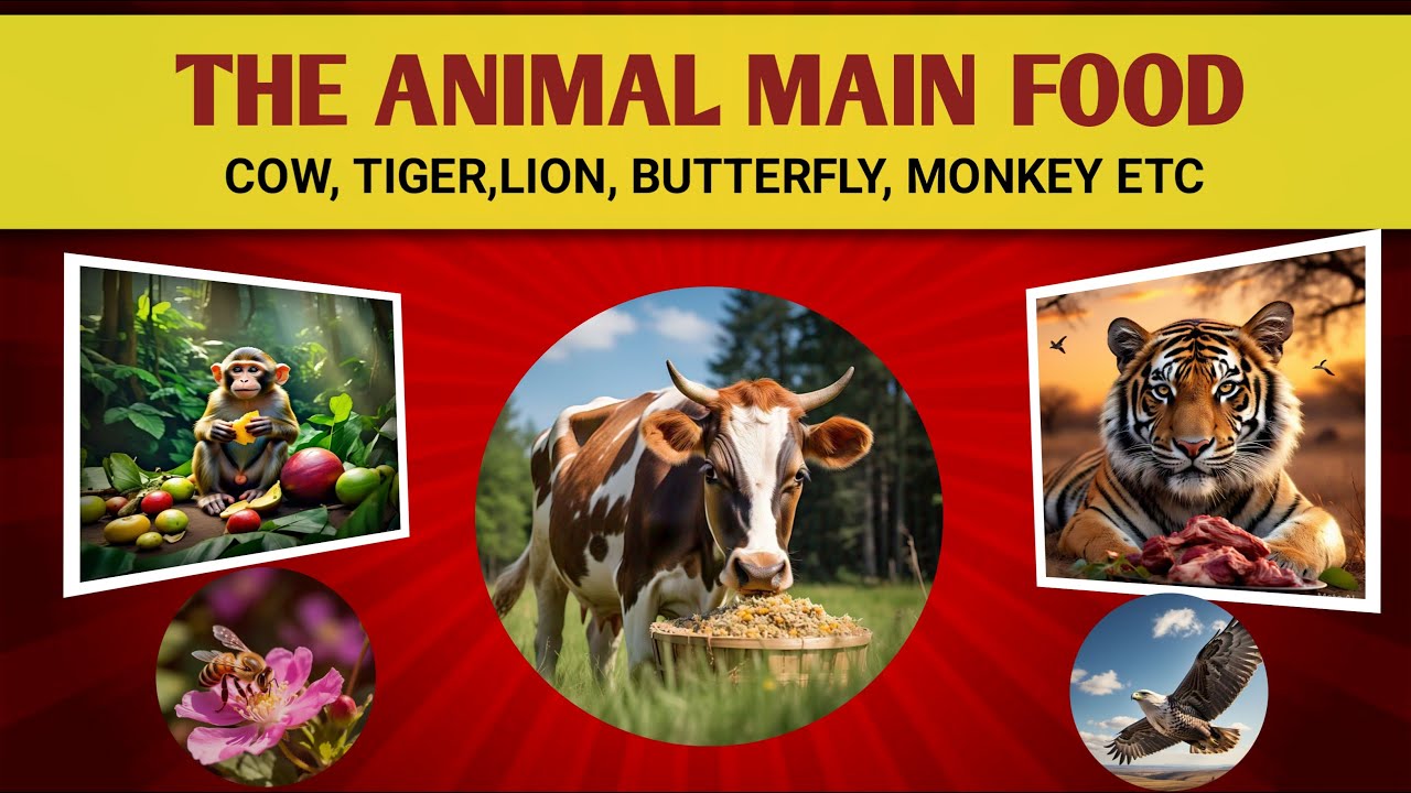 What are the main foods of different animals? - YouTube