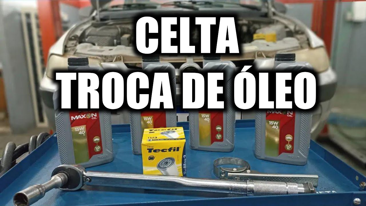 Chevrolet Celta. Troca de óleo em detalhes / Celtic Chevrolet. Oil ...