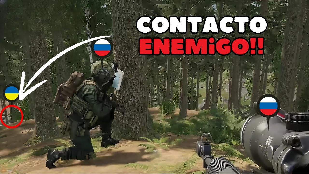 NOS INTENTAN ACORRALAR en un BOSQUE! 😲 ¡Arma Reforger esta INCREIBLE ...