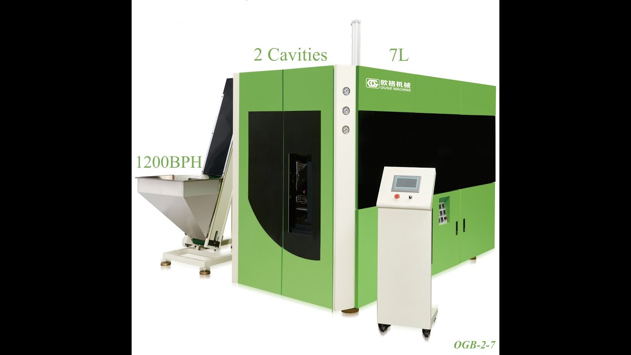 OUGE MACHINE OGB-2-7 Big Bottle Blowing Machine - YouTube