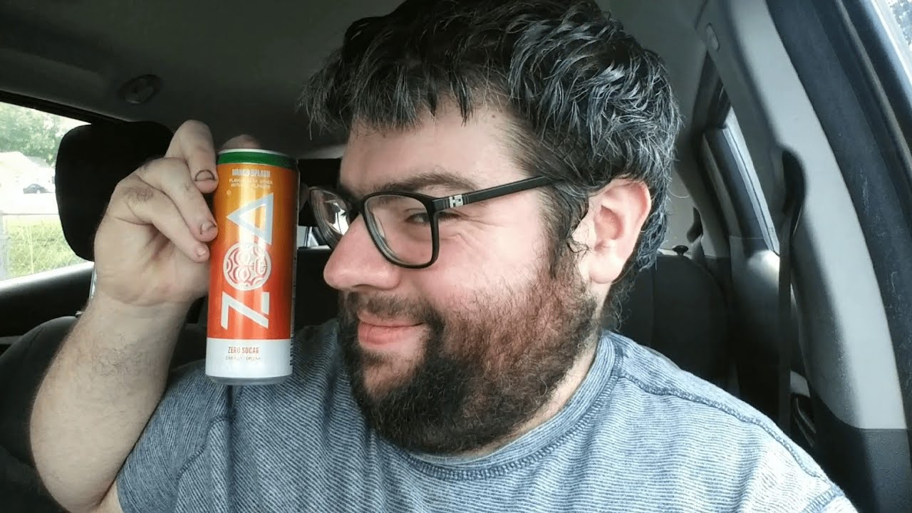 Deadcarpet Energy Drink Reviews - Mango Splash Zoa Energy Drink - YouTube