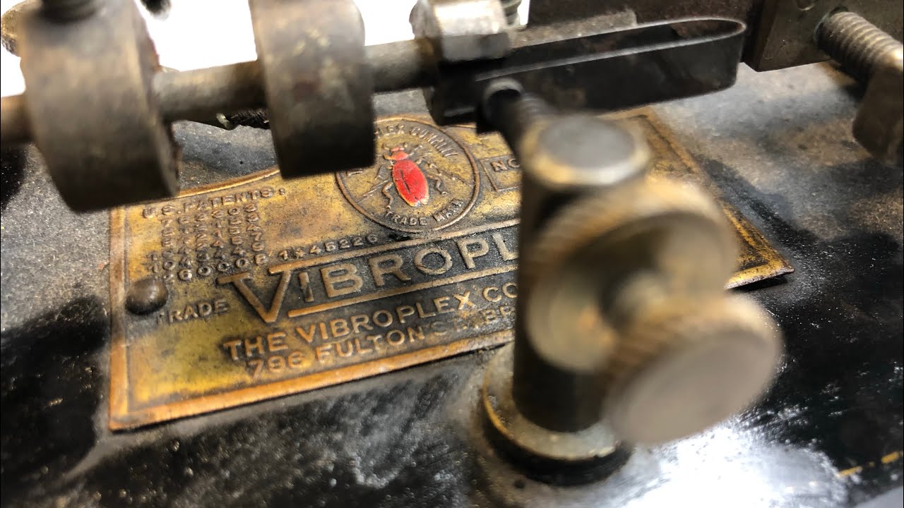 VibroPlex 1925 semi automatic Speed key aka BUG for Morse code - YouTube