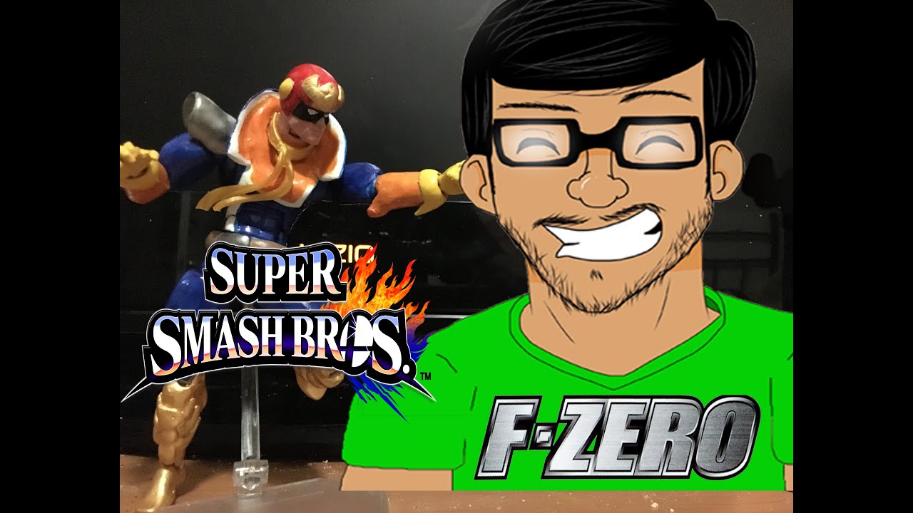 captain falcon custom figure super smash bros figure display f-zero ...