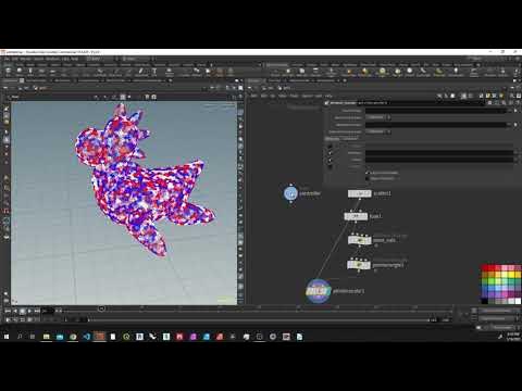 Houdini | VEX Weighted Pseudo Random Numbers & Multiparm Blocks - YouTube