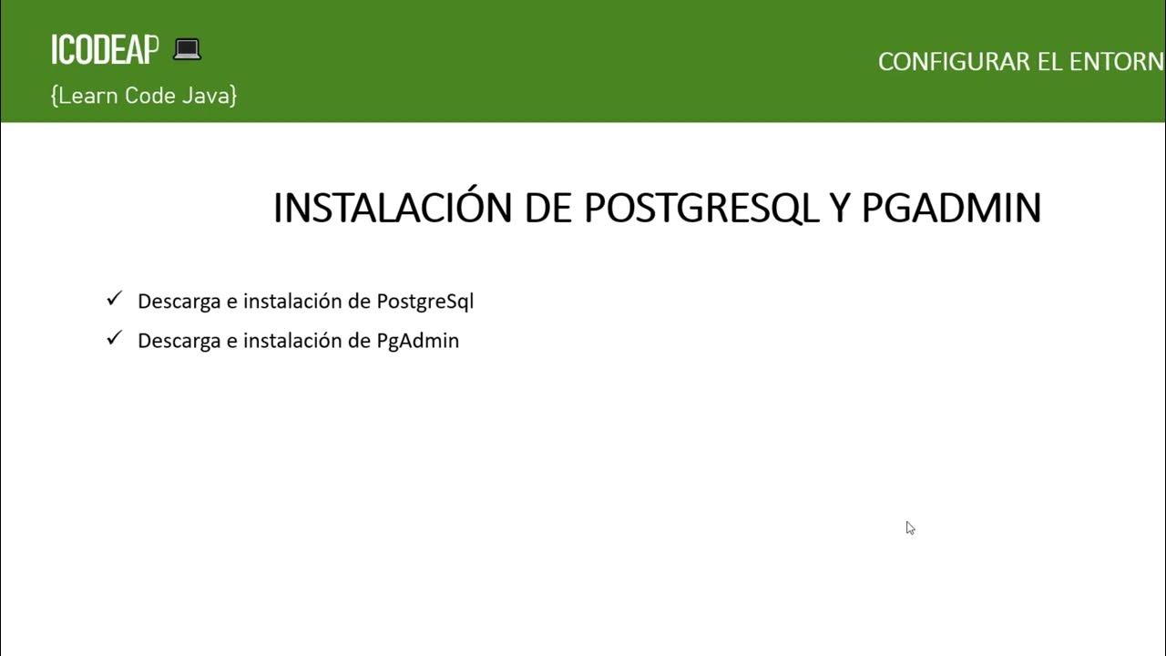 Guía de Instalación de PostgreSQL y PgAdmin | Curso Full Stack con ...