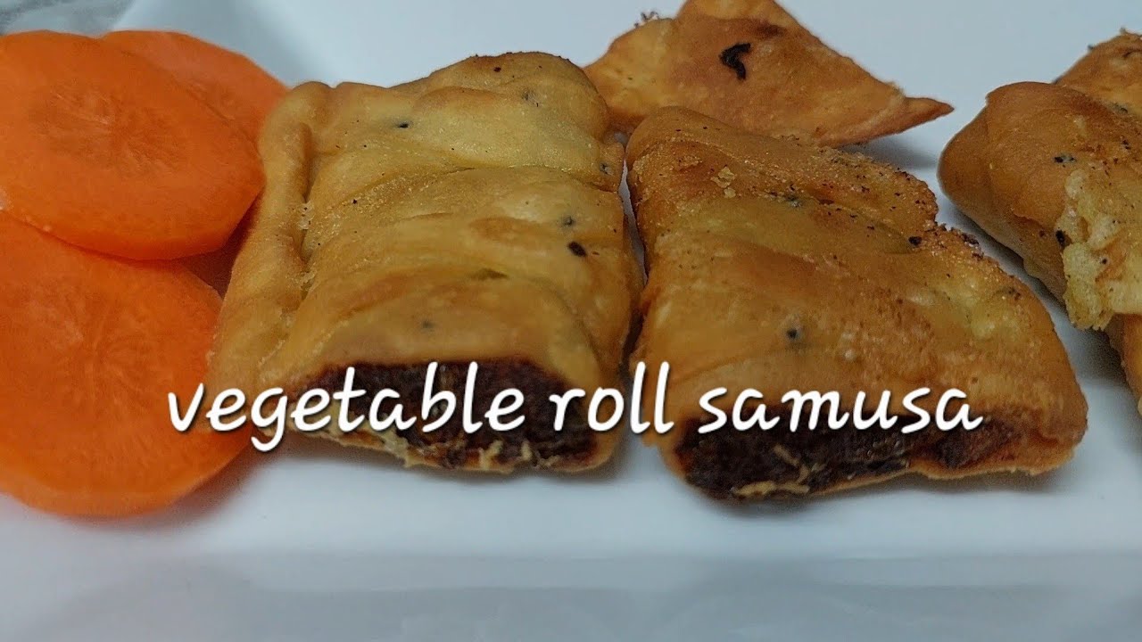 Vegetable roll samusa কুরমুরে মুচমুচে মজার নাস্তা। - YouTube