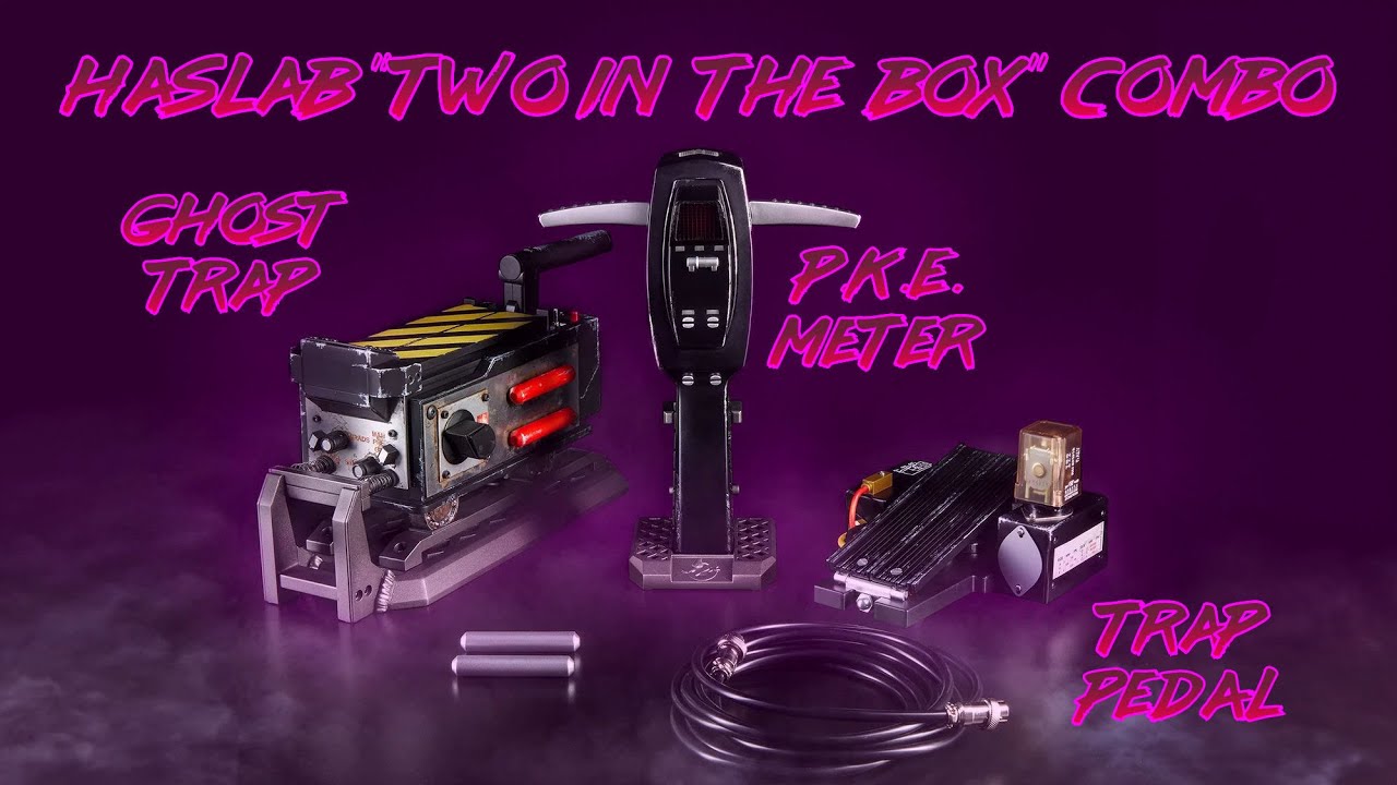 Haslab Ghostbusters "Two in the Box" Ghost Trap & P.K.E. Meter FULL ...