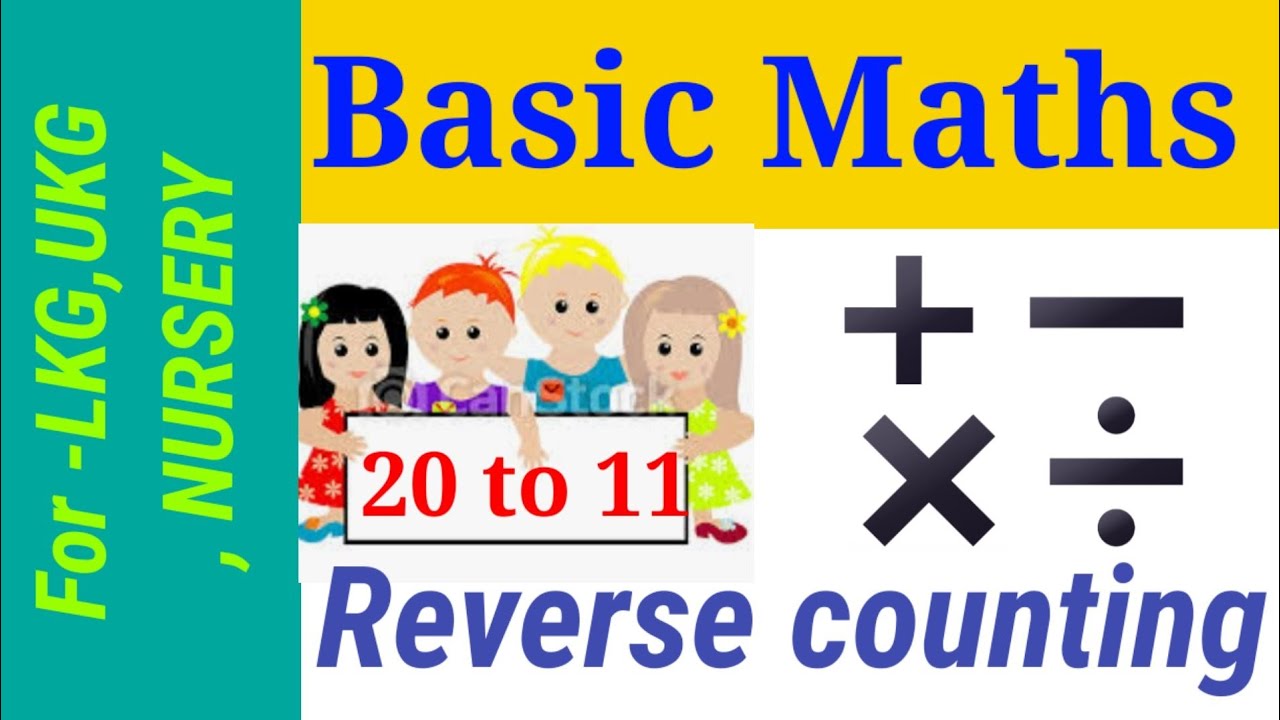 Reverse counting for kids 20 to 11 .#kidseducation #study #counting # ...