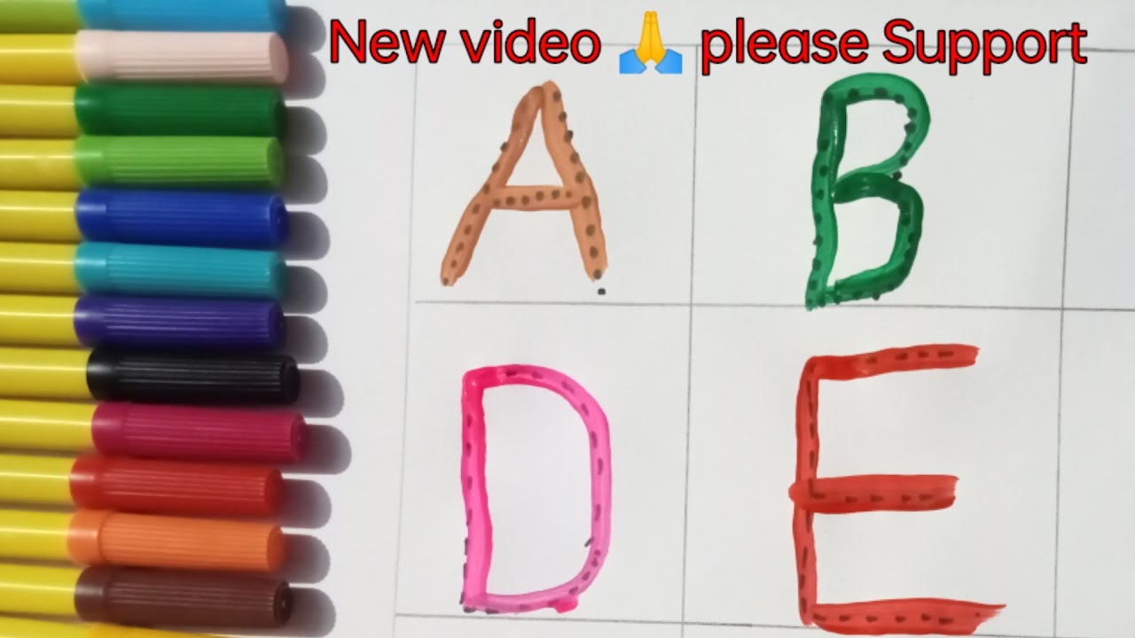 ABC colour alphabet,ABC write and reading alphabet,ABC cartoon,ABC ...