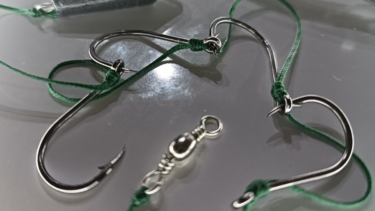 The fastest way to make a chain of fishing hook / the easiest for ...