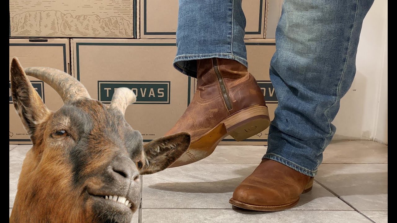 Tecovas Cowboy Boots - The Dean - Scotch Goat - Try-on - YouTube