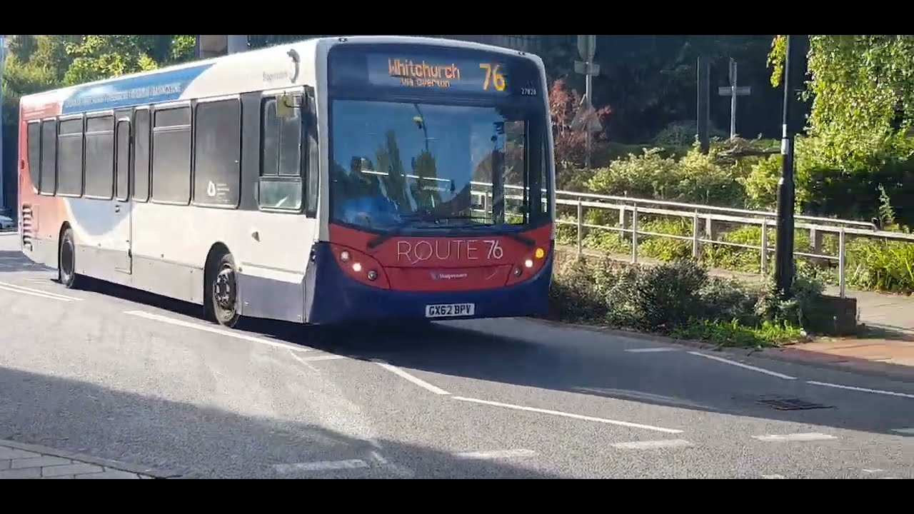Here is the stagecoach bus 27828 on the number 76 in Basingstoke with ...