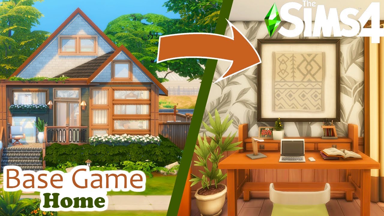 Base Game Home |The Sims 4 Speed Build - YouTube
