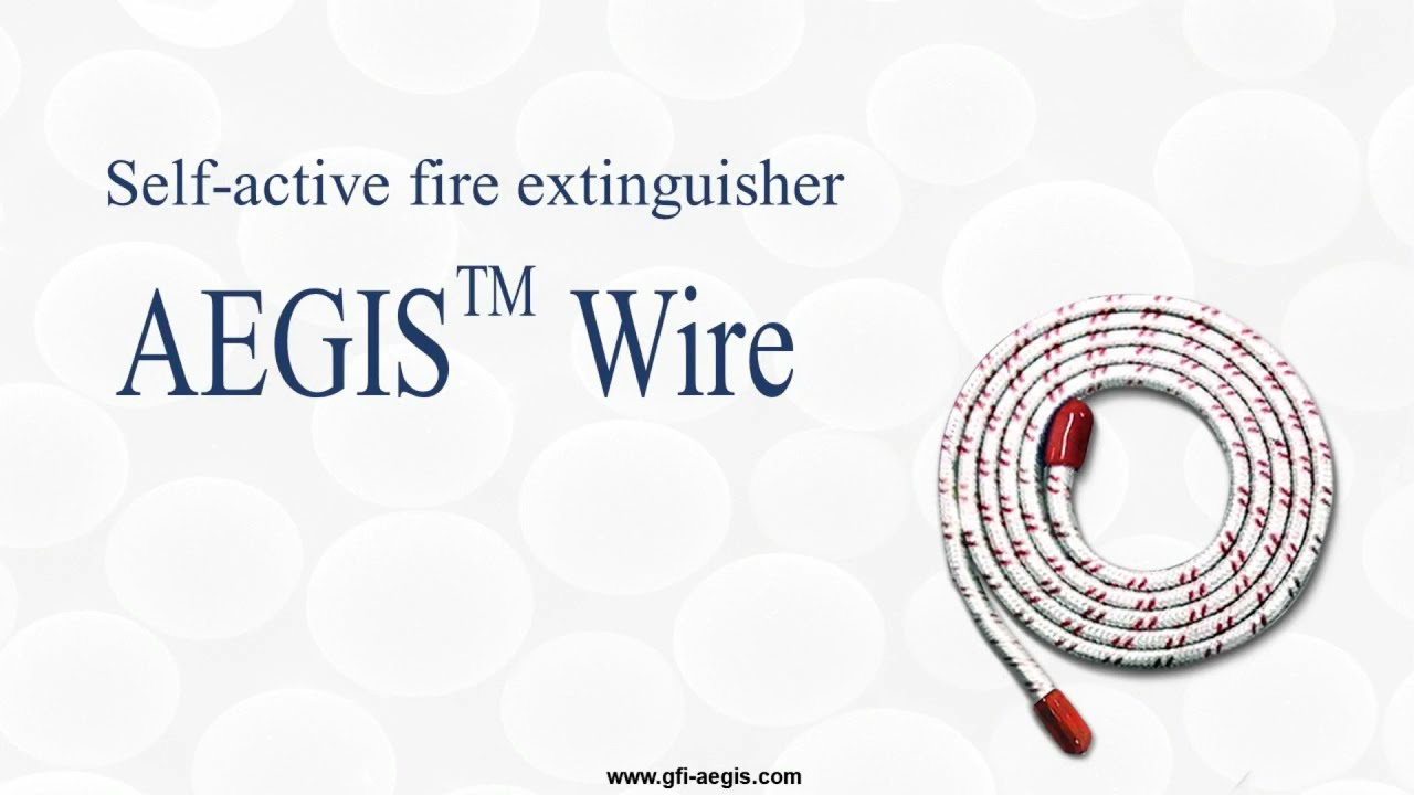 Self-active fire extinguisher AEGIS Wire - YouTube
