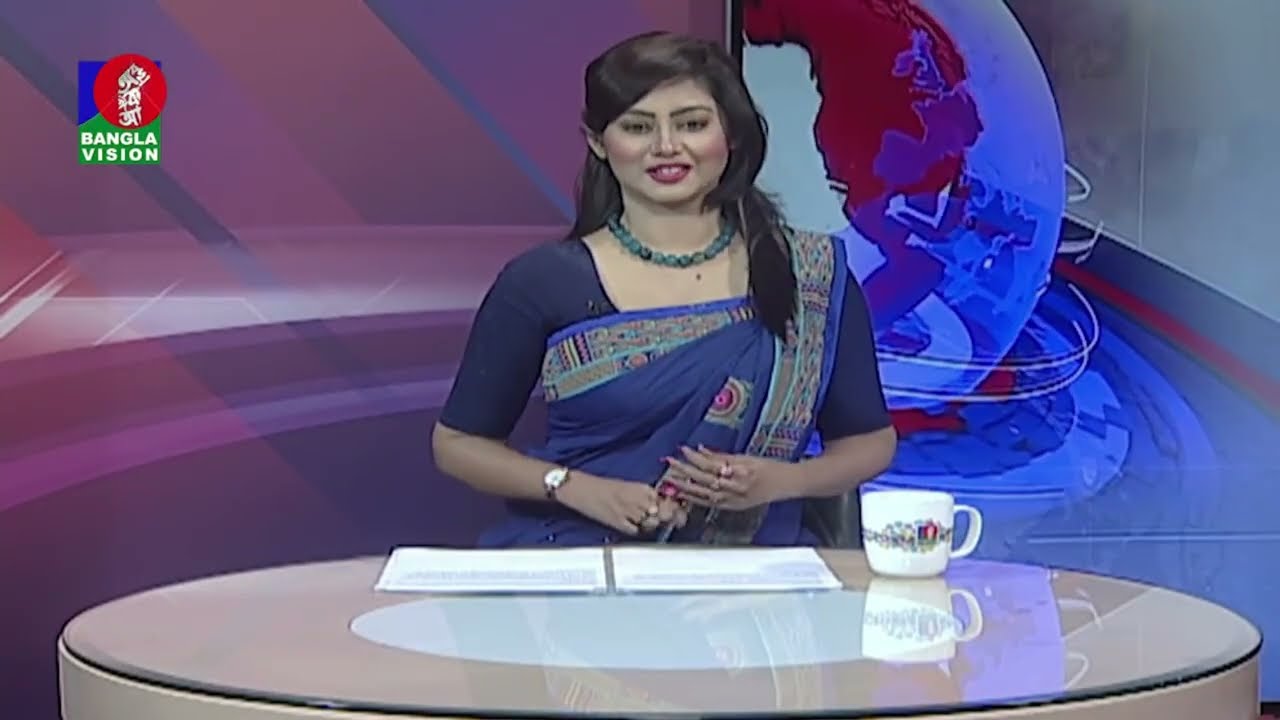BanglaVision TV News Presenter Rehnuma Mostofa - YouTube