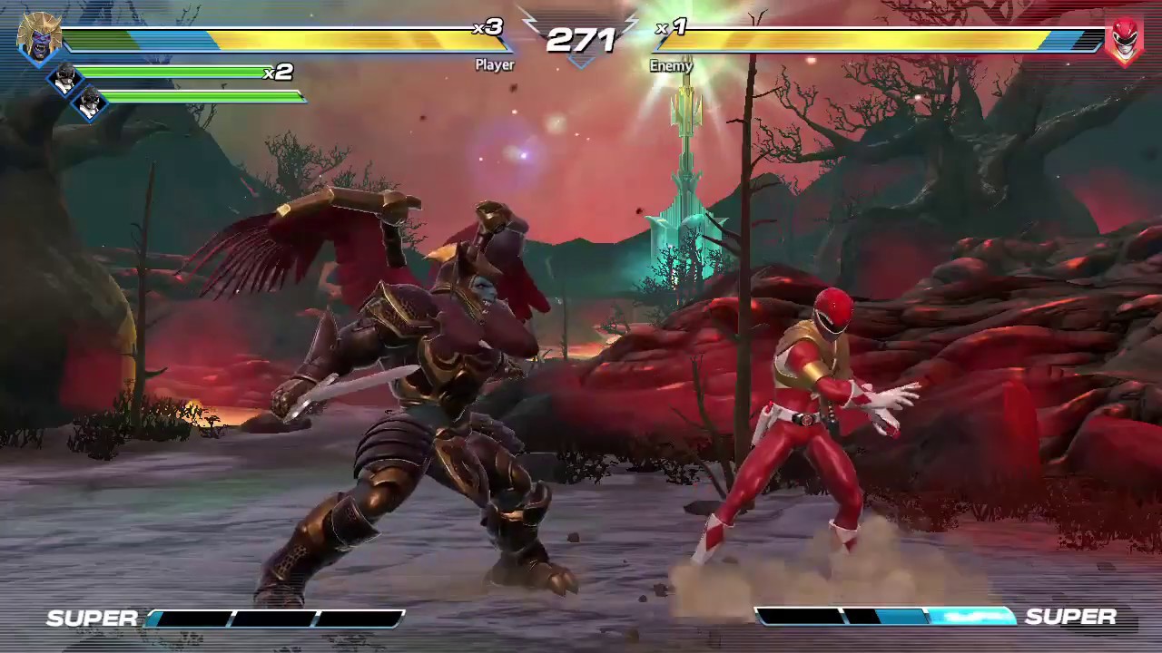 Goldar, Mastodon Sentries VS Red Mighty Morphin' (Power Rangers Battle ...
