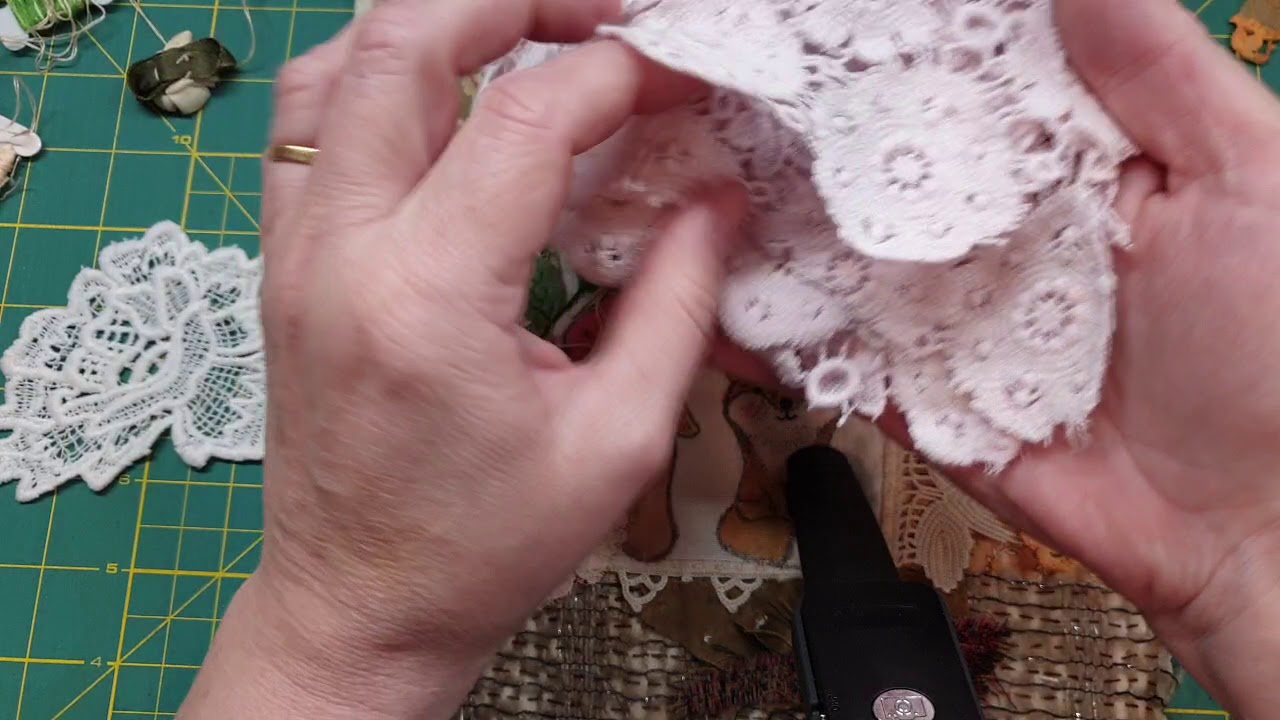 Slow Stitching Ideas - Sewing on Pearls #5 - YouTube