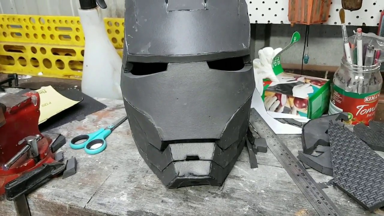 Making an iron Man helmet - Part 2 (Filling and sanding) - YouTube