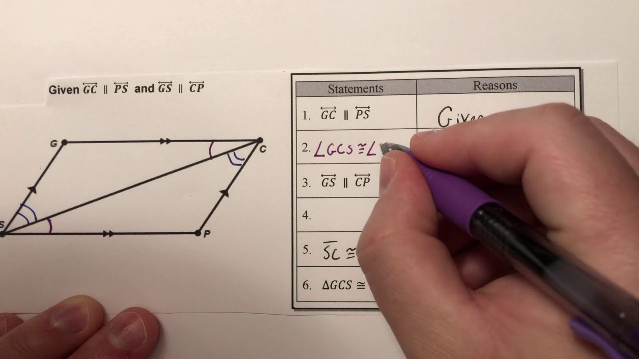 Proofs with Angles and More Triangles - YouTube