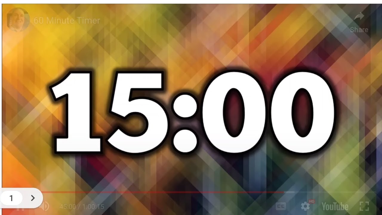 15 minute timer - YouTube