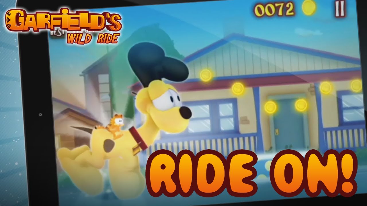 Garfield's Wild Ride - iOS/Android - Ride On! (trailer) - YouTube