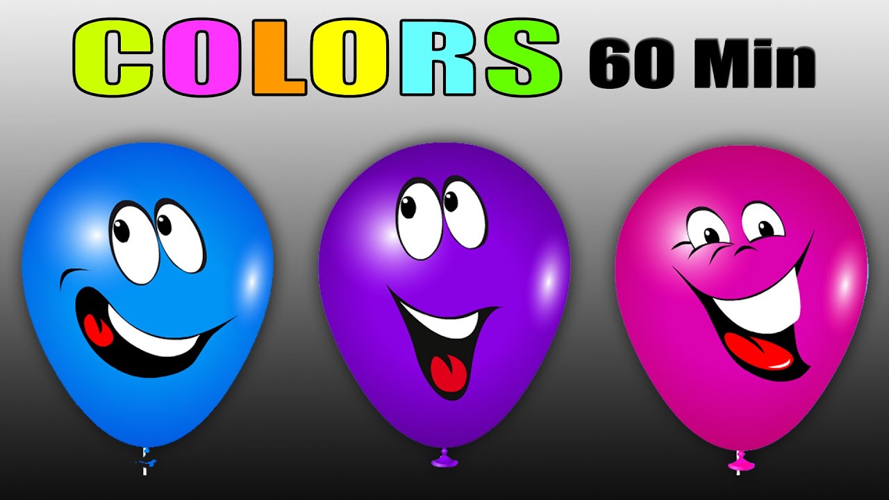 Learn Colours with Balloons, Colours for Kids to Learn [Children Colors ...