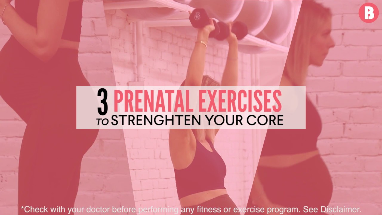 3 Prenatal Exercises to Strengthen Your Core - YouTube