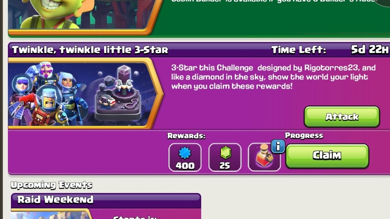 March Challenge Easily 3 Star Twinkle Twinkle Little 3 Star Challenge ...