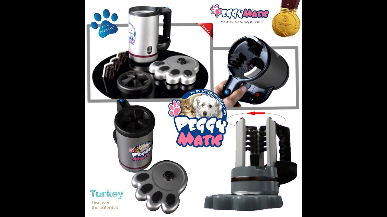 PeggyMatic Paw Cleaning Device - YouTube