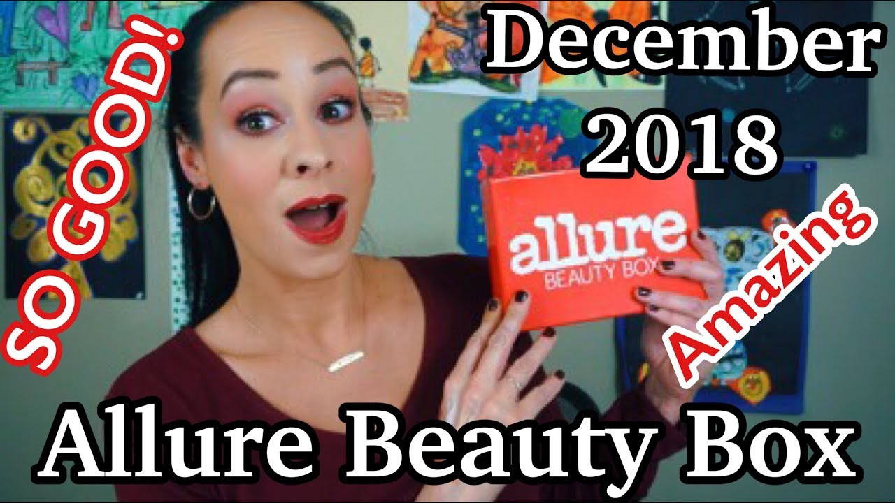 Allure box December 2019... holy moly this is good! - YouTube