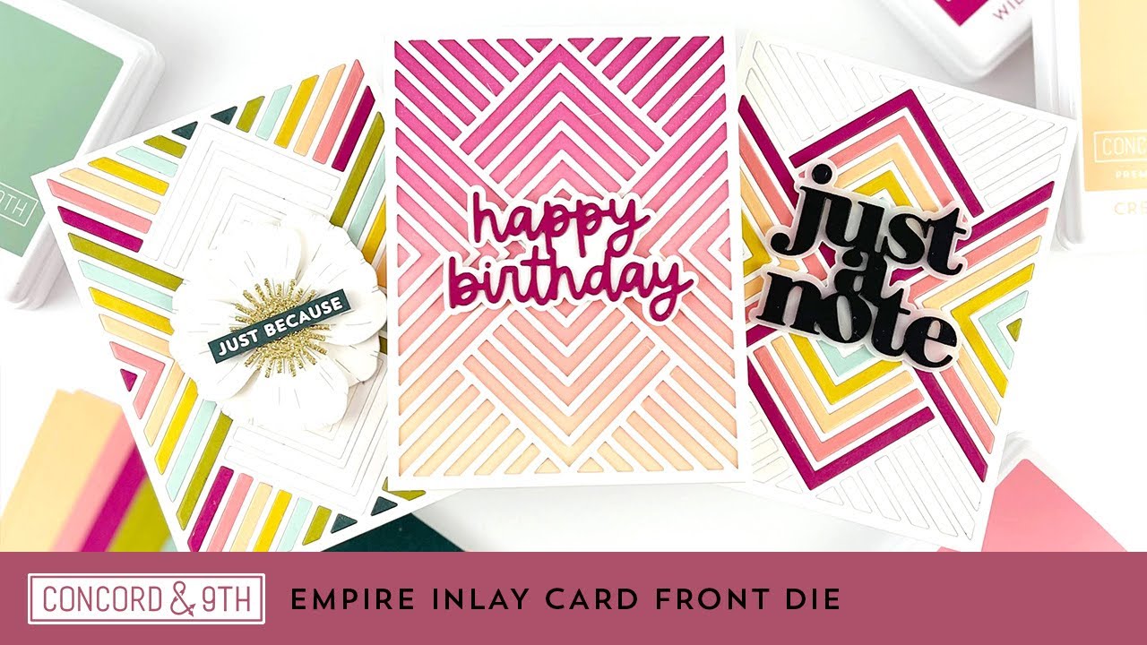 Empire Inlay Card Front Die - YouTube