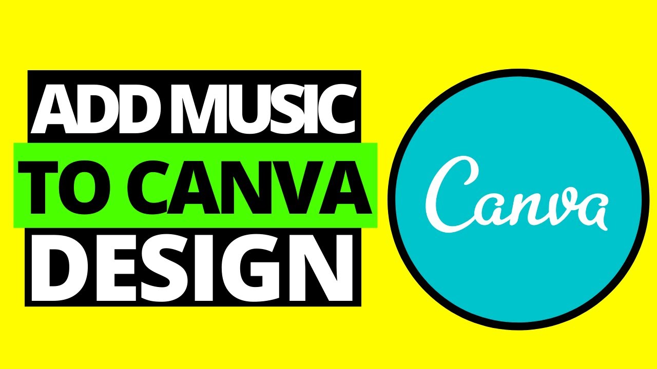 How To Add Music To Your Canva Design - YouTube