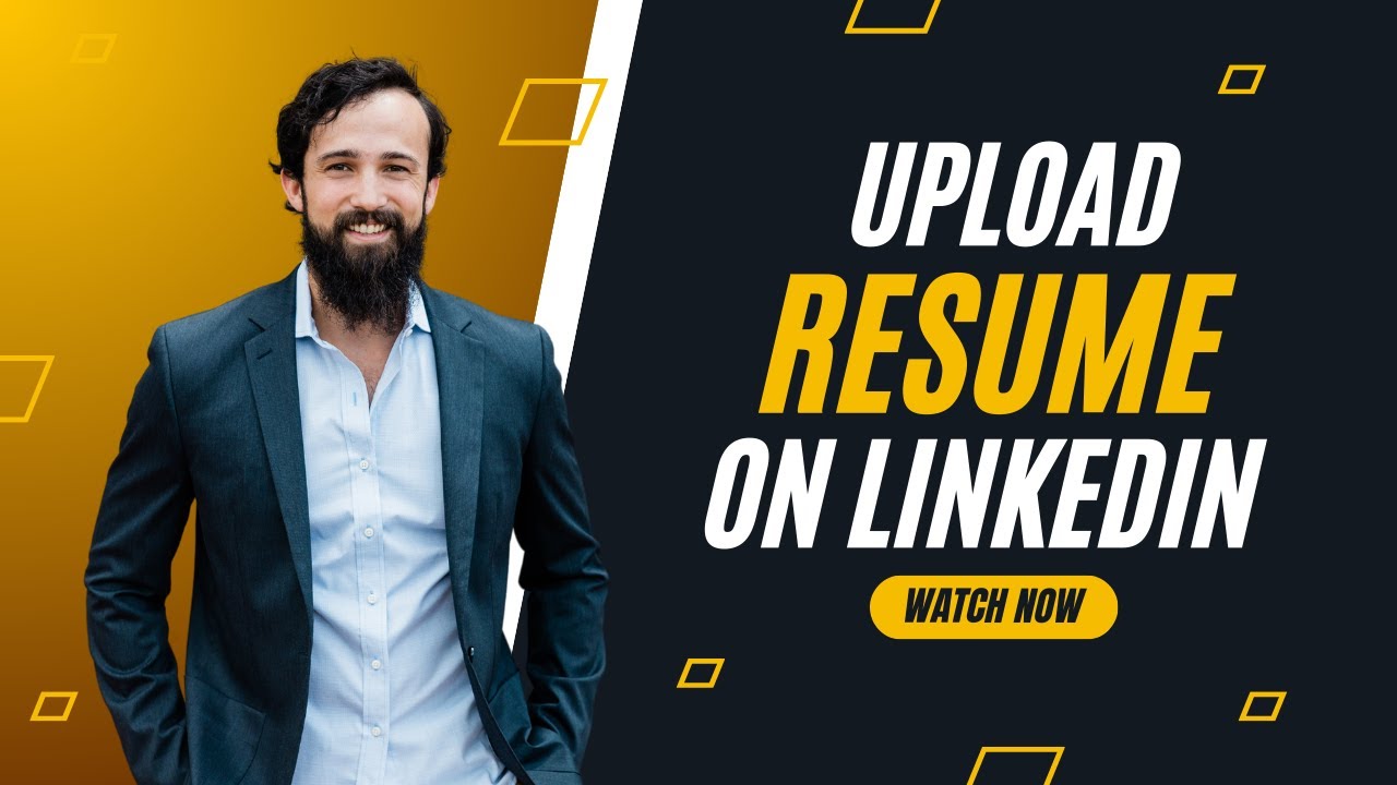 How to Upload Resume on LinkedIn | LinkedIn Resume Upload - Quick and ...
