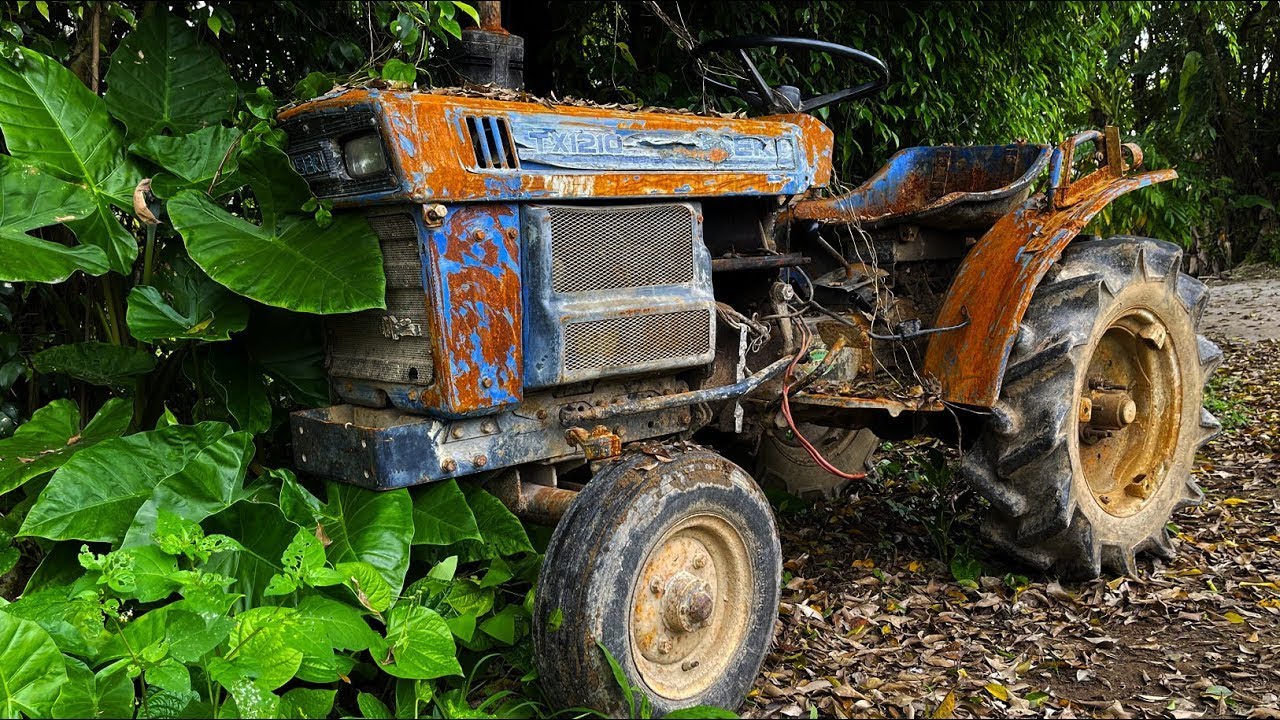 Restoration of old Japanese ISEKI TX1210 tractor engine _ Revival of ...