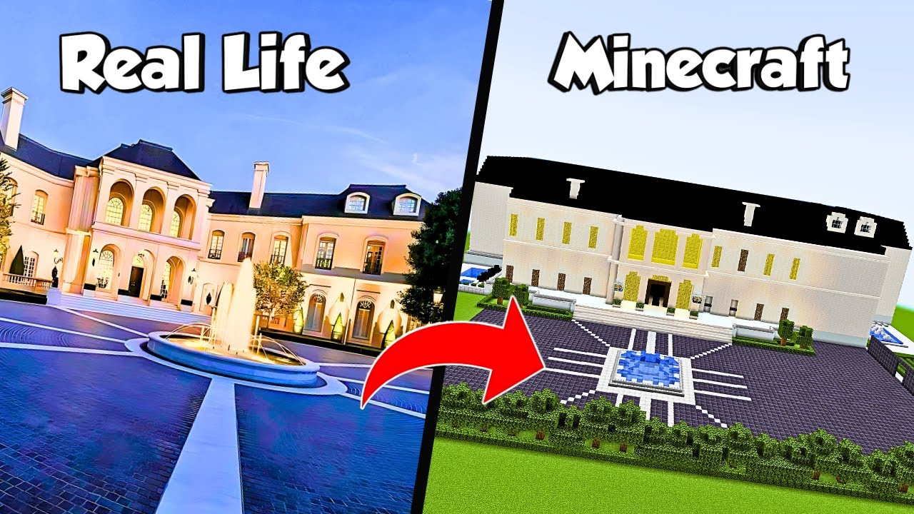 I Built The Most Expensive California Mansion in Minecraft - YouTube
