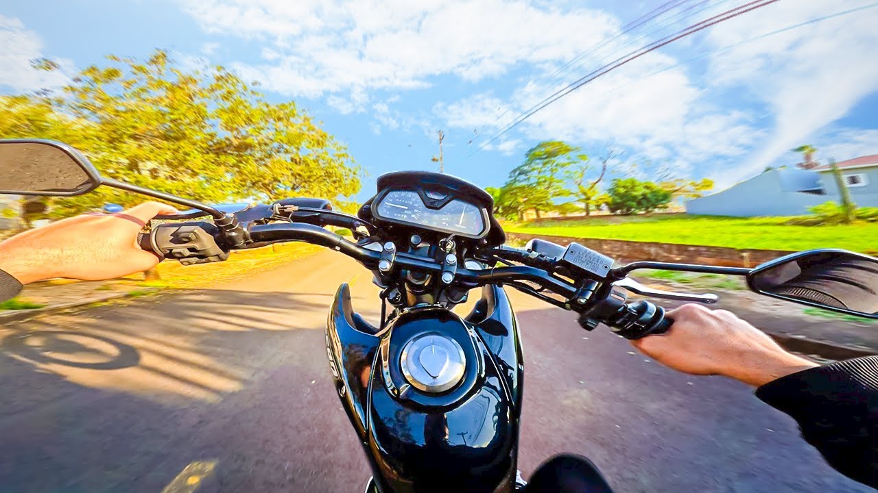 PRIMEIRO ROLE COM A MINHA NOVA MOTO FALCON ! - YouTube