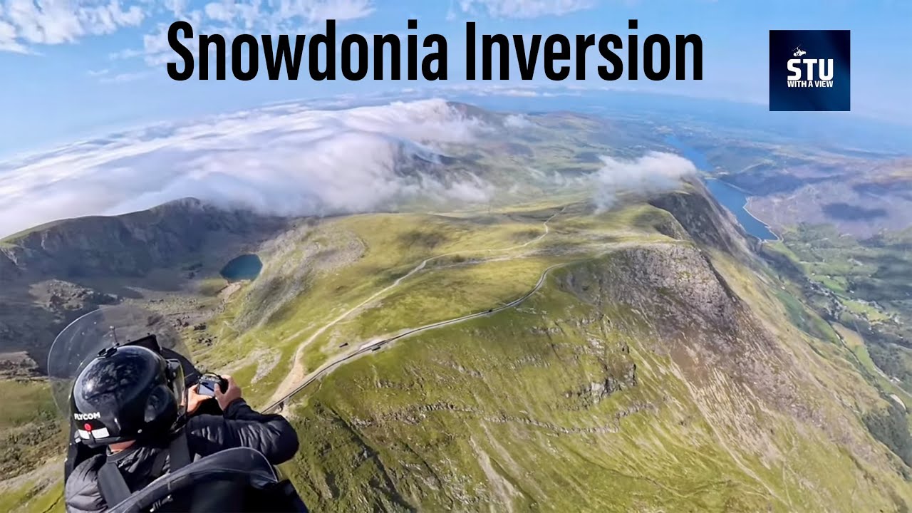Snowdonia Cloud Inversion by Gyrocopter - plus low level fun over the ...