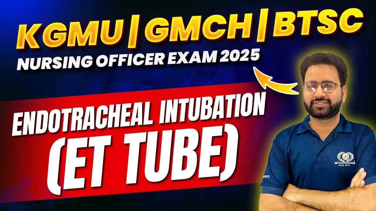 ET Tube (Endotracheal Intubation) – Critical Concept in Medical ...