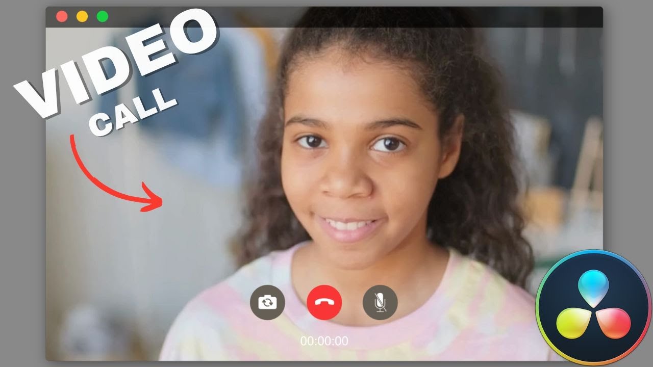 How to make a VIDEO CALL Effect in DaVinci Resolve 18 - YouTube