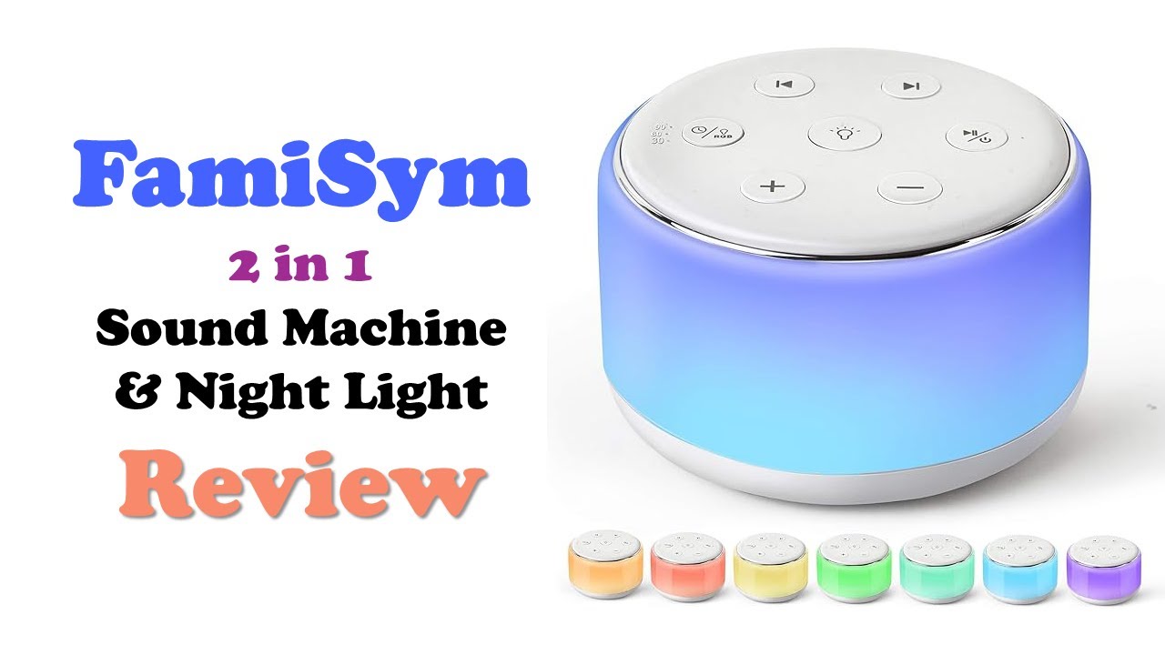 FamiSym Sound Machine & 2 in 1 Night Light Review - YouTube