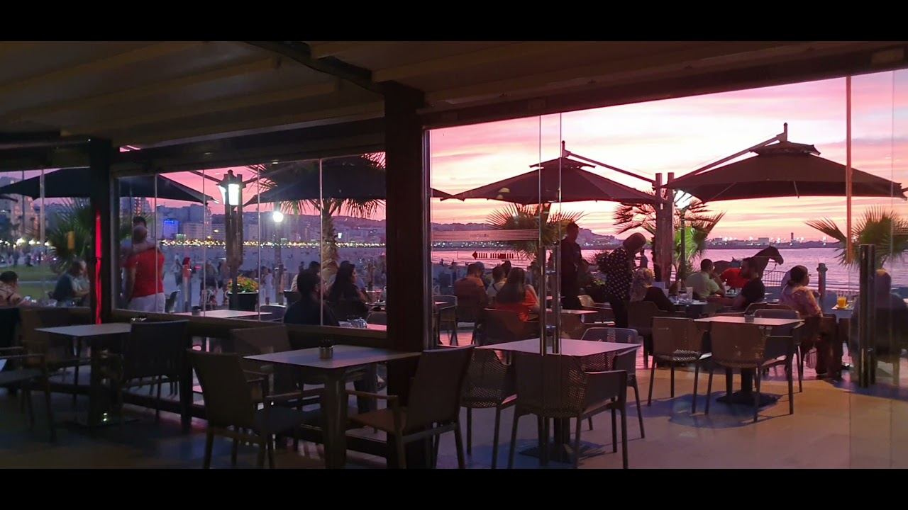 ما احلا غروب الشمس من cafe panorama tanger - YouTube