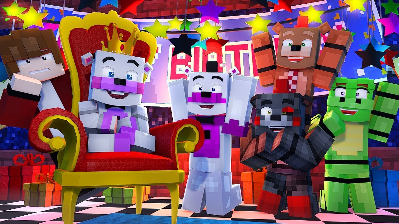 Minecraft FNAF 6 Pizzeria Simulator - QUEEN HELPY! (Minecraft Roleplay ...