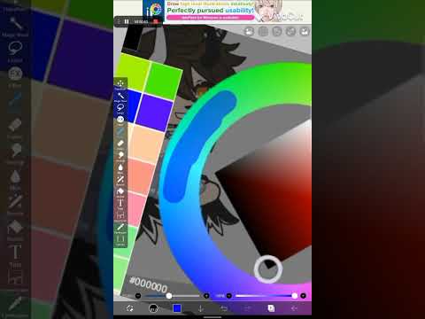 tutorial on how to do the colour wheel trend in ibis paint 🎨 - YouTube