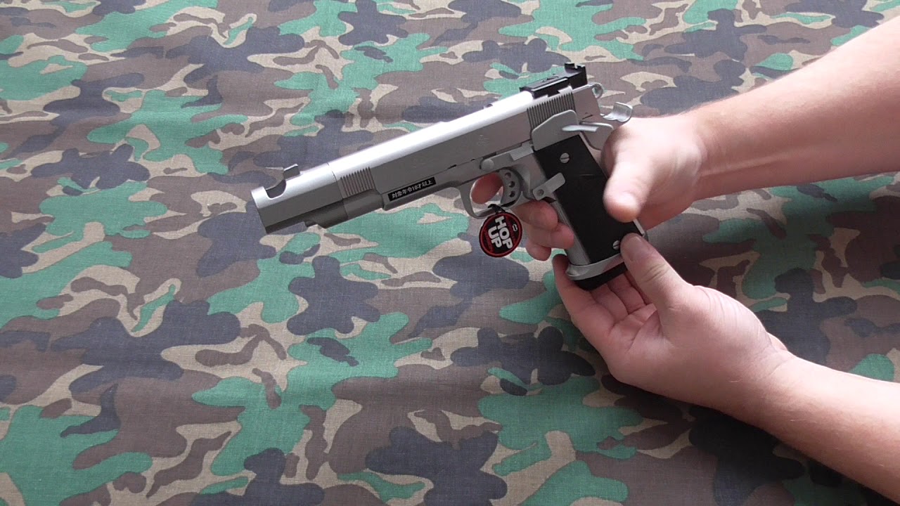 Tokyo Marui Colt Centimeter Master EBB & chrono. - YouTube