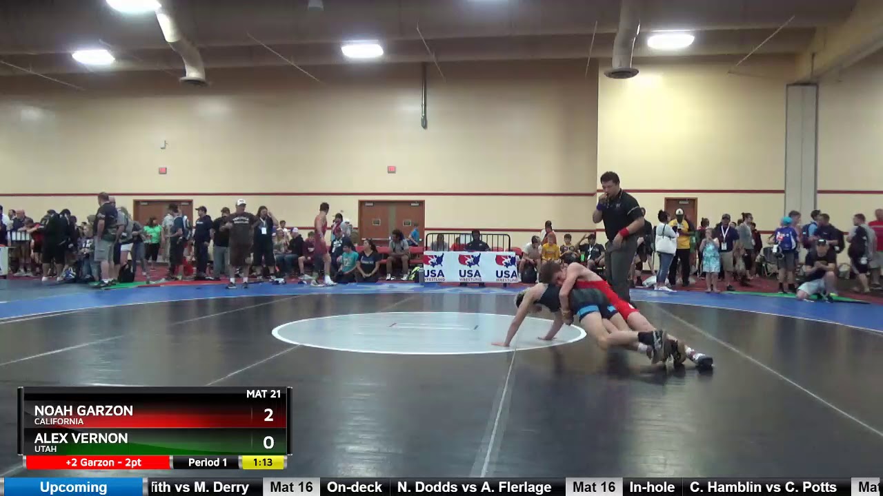 Cadet 120 Noah Garzon California Vs Alex Vernon Utah - YouTube