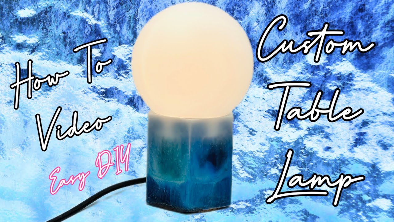 Easy DIY Table Lamp - YouTube