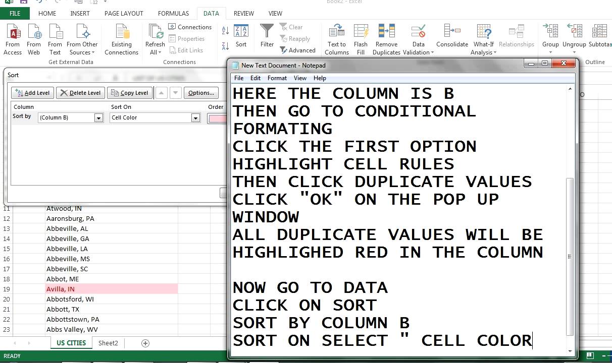 Find Remove Duplicate Values In Excel 2013 YouTube find-remove-duplicate-values-in-excel-2013-youtube