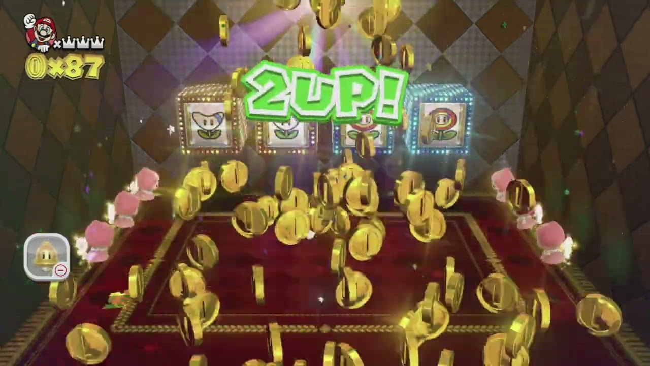 Super Mario 3D World - All Possible Slot Machine Combinations (Wii U ...